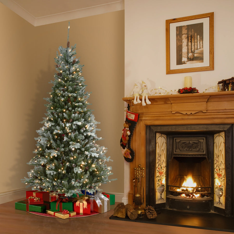 Snowy Morgan Spruce Artificial Christmas Trees · National Tree Company