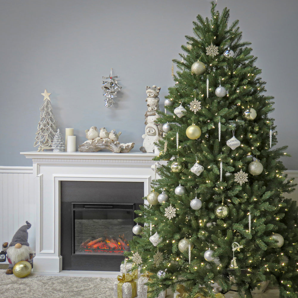 7.5 ft. Pre-Lit Dunhill Fir Tree with Clear Lights, Plug-In · National ...