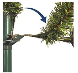 7.5 ft. Pre-Lit Fraser Grande Tree with Clear Lights, Plug-In ...