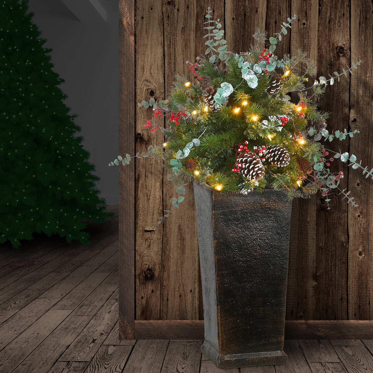 3 ft. Pre-Lit Meadow Basin Tree with LED Lights · National Tree Company