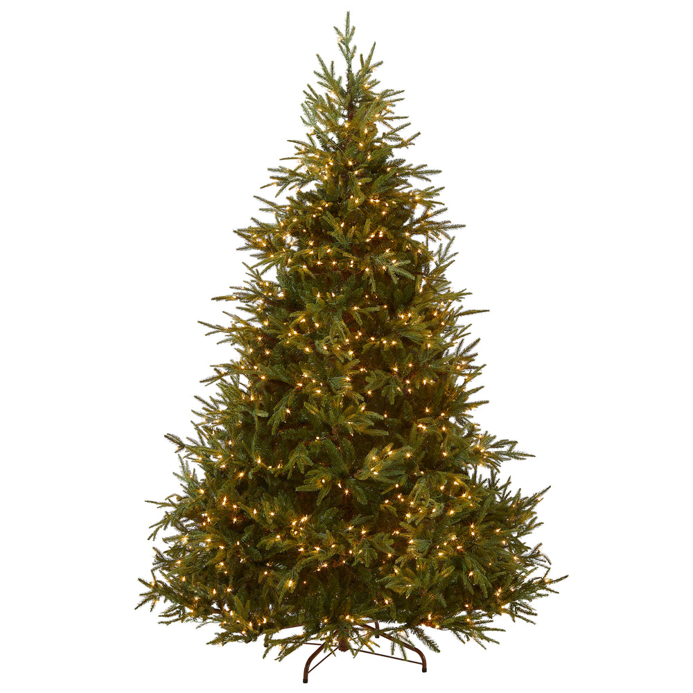 7.5 ft. Pre-Lit Fraser Grande Tree with Clear Lights, Plug-In ...