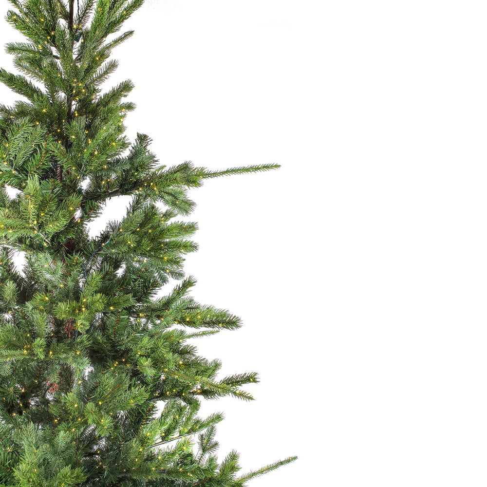 9 ft. Pre-Lit Lark Pine Medium Tree with Warm White LED Rice Lights ...