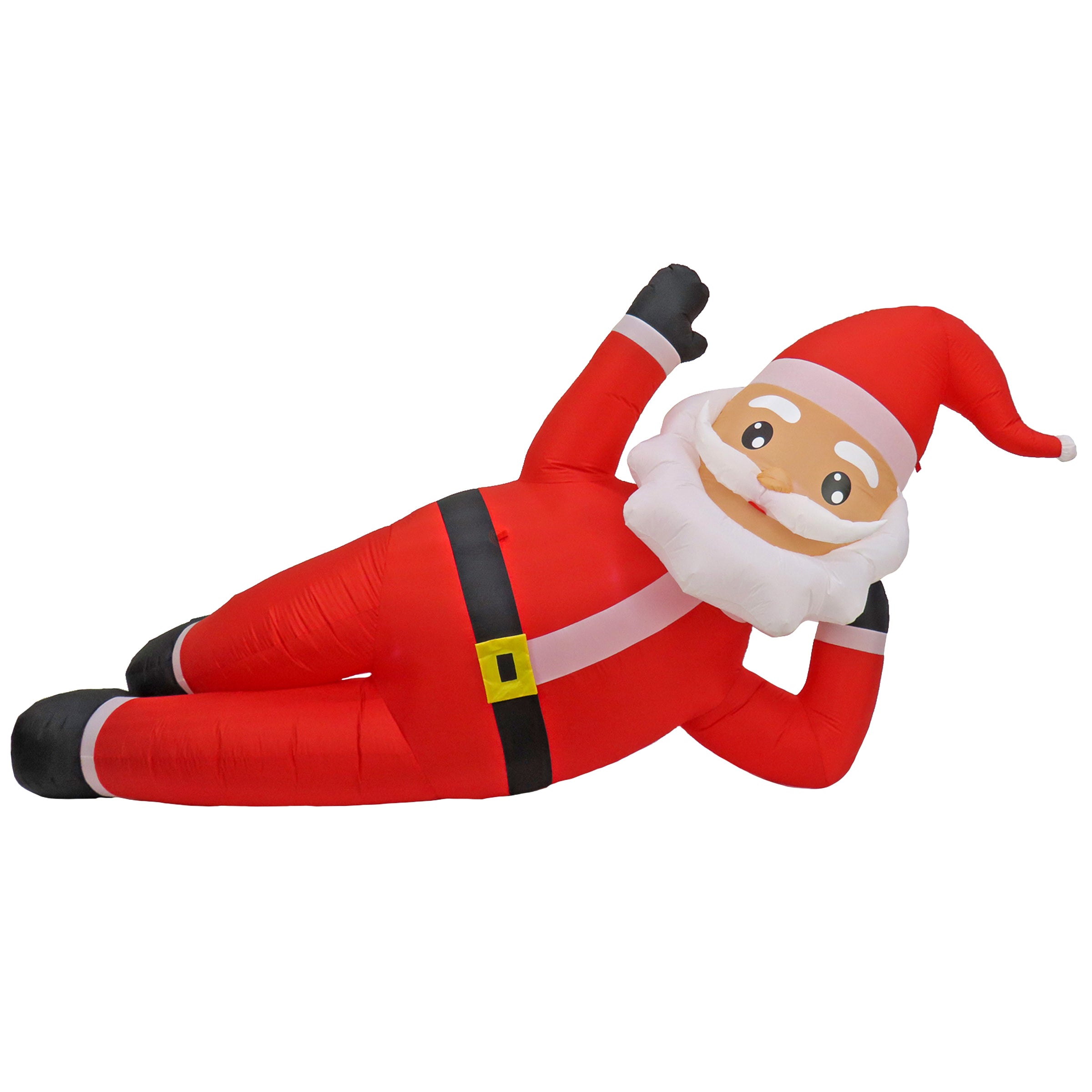 First Traditions Collection 12 ft. Inflatable Prelit Relaxing Santa ...