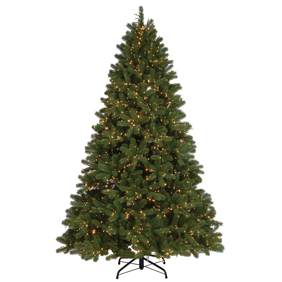 7.5 ft. Pre-Lit Downswept Douglas Fir Tree with Dual Color LED Cosmic ...