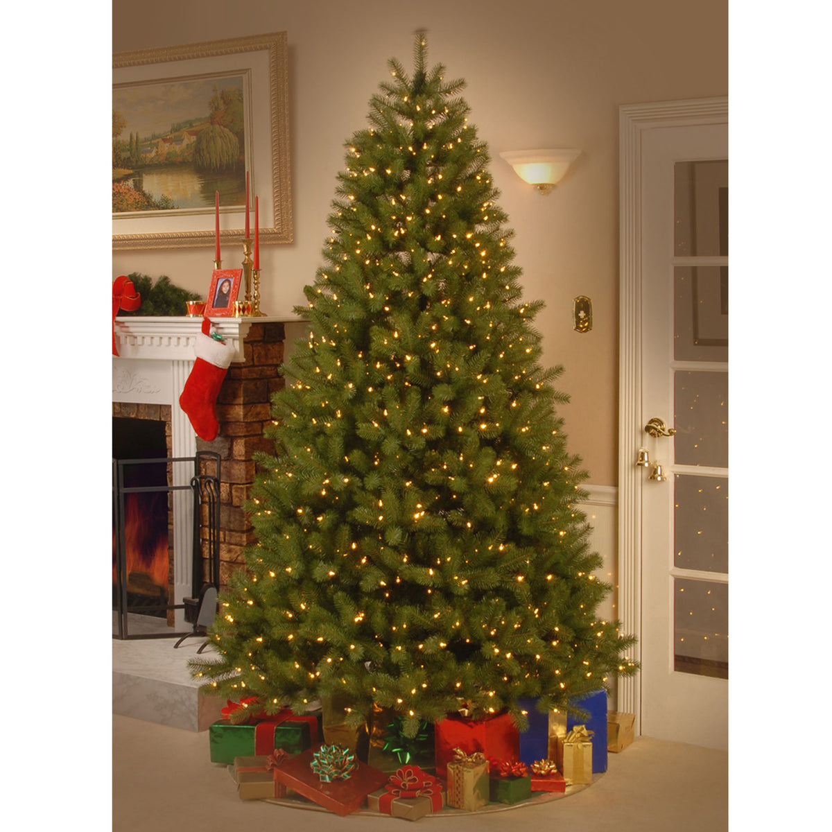 7.5 ft. Pre-Lit Downswept Douglas Fir Tree with 750 Dual Color LED Lig ...